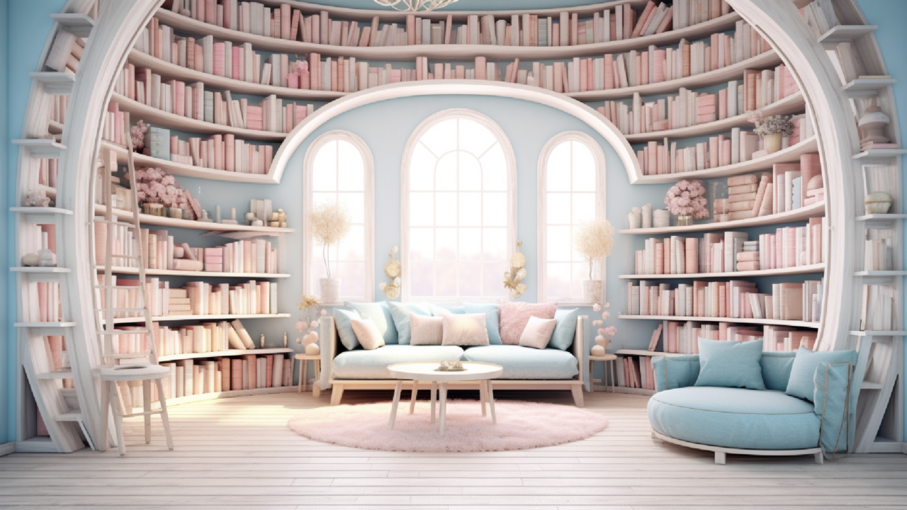 かわいい図書館の背景【20枚】
