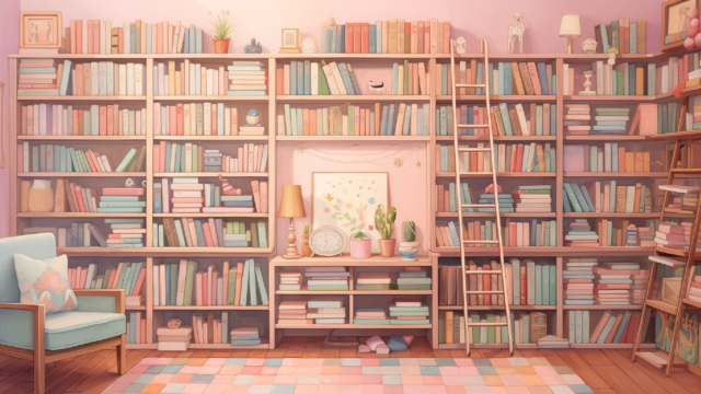 かわいい図書館の背景【20枚】