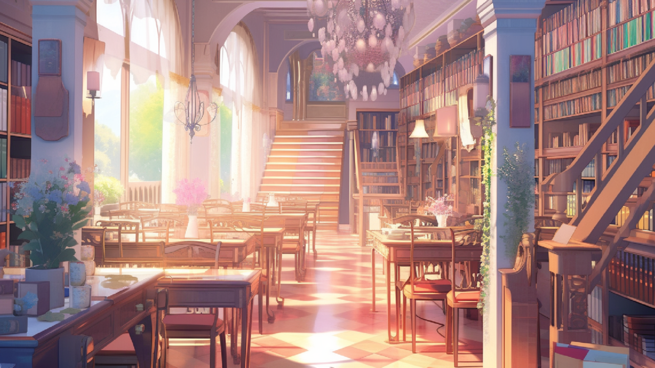かわいい図書館の背景【20枚】