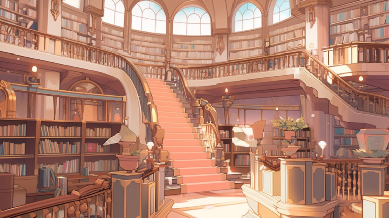 かわいい図書館の背景【20枚】