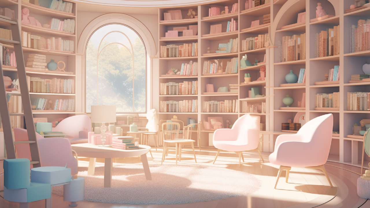 かわいい図書館の背景【20枚】