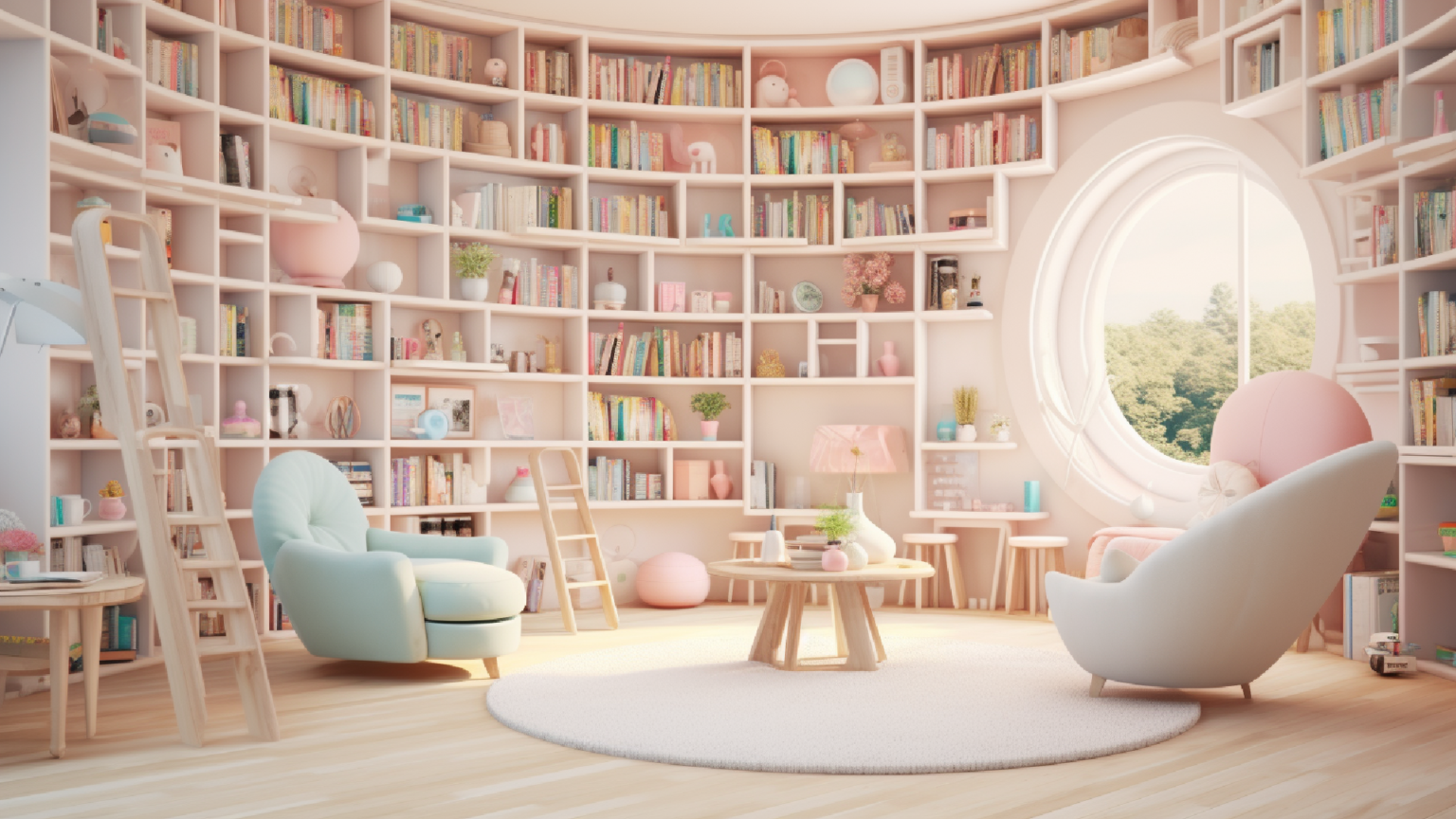 かわいい図書館の背景【20枚】
