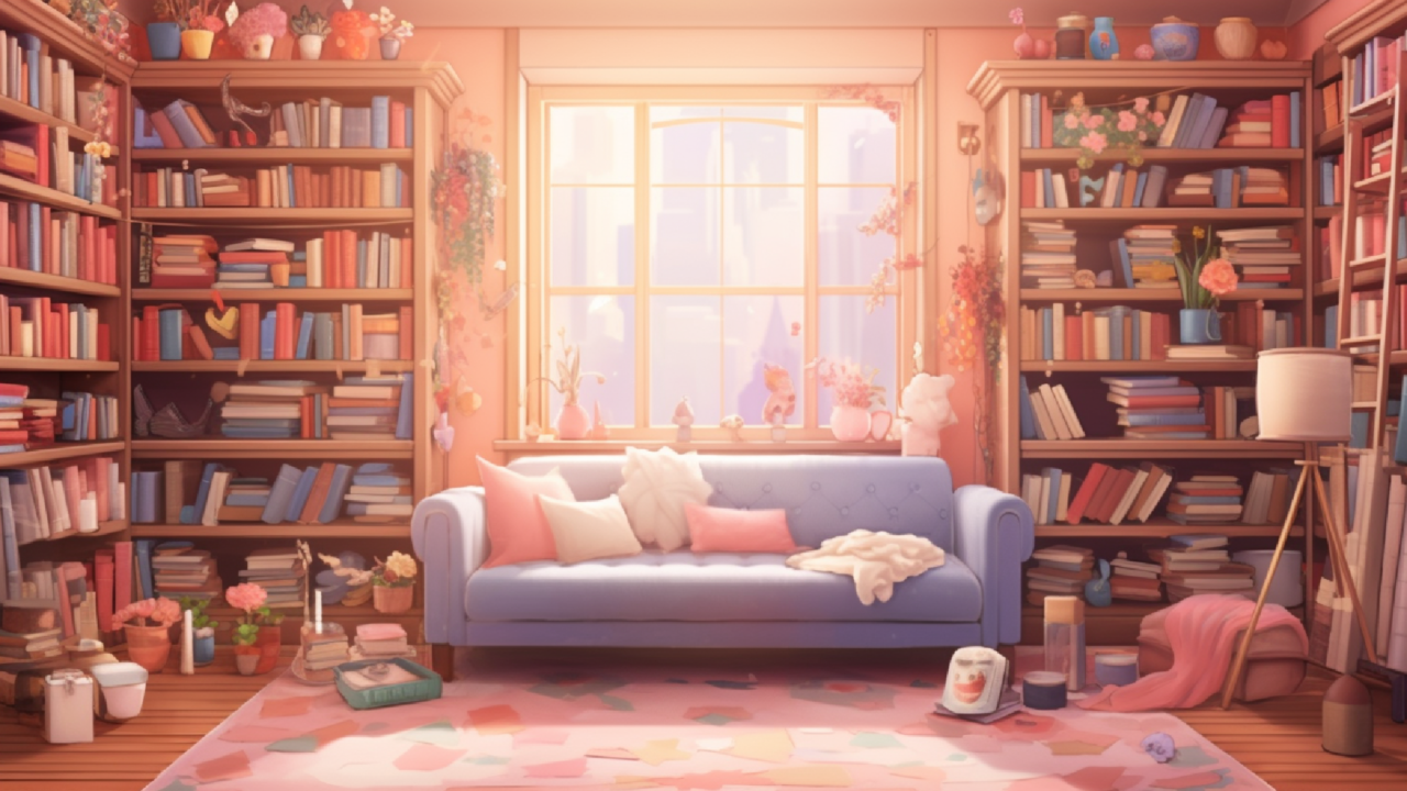 かわいい図書館の背景【20枚】